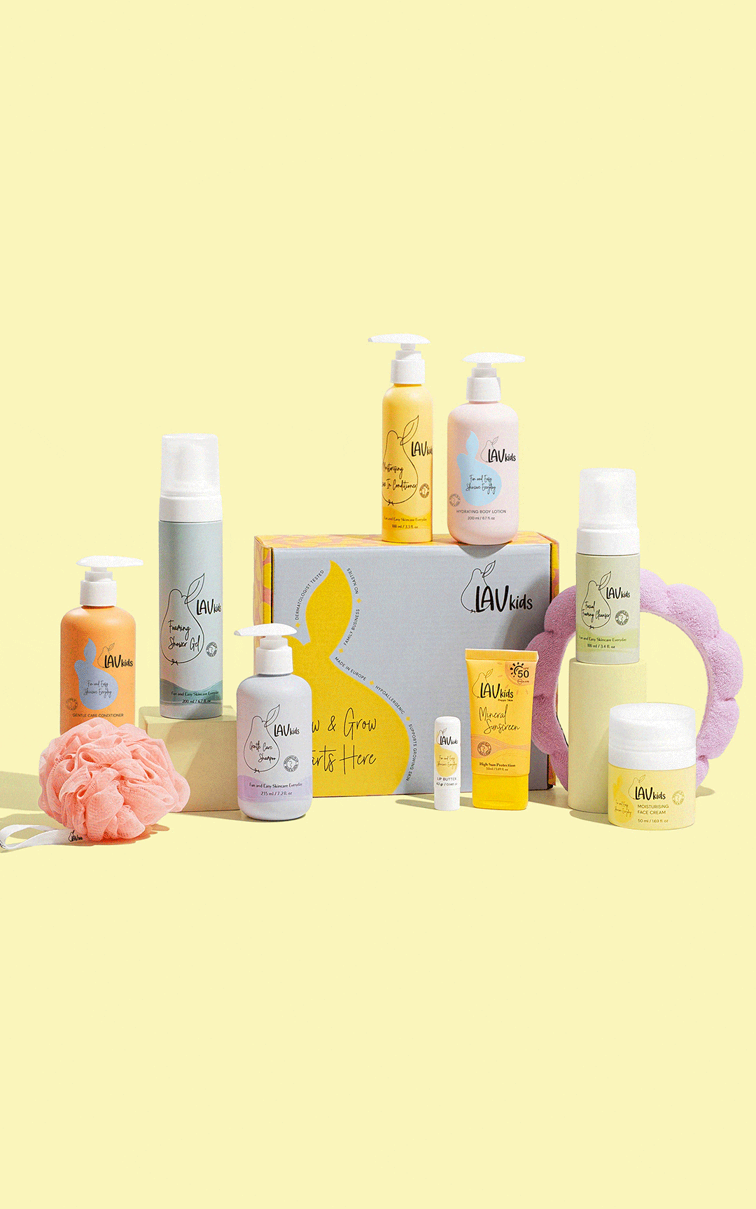 Buy Complete Gentle Care Bundle For Kids Skincare | Lav Kids