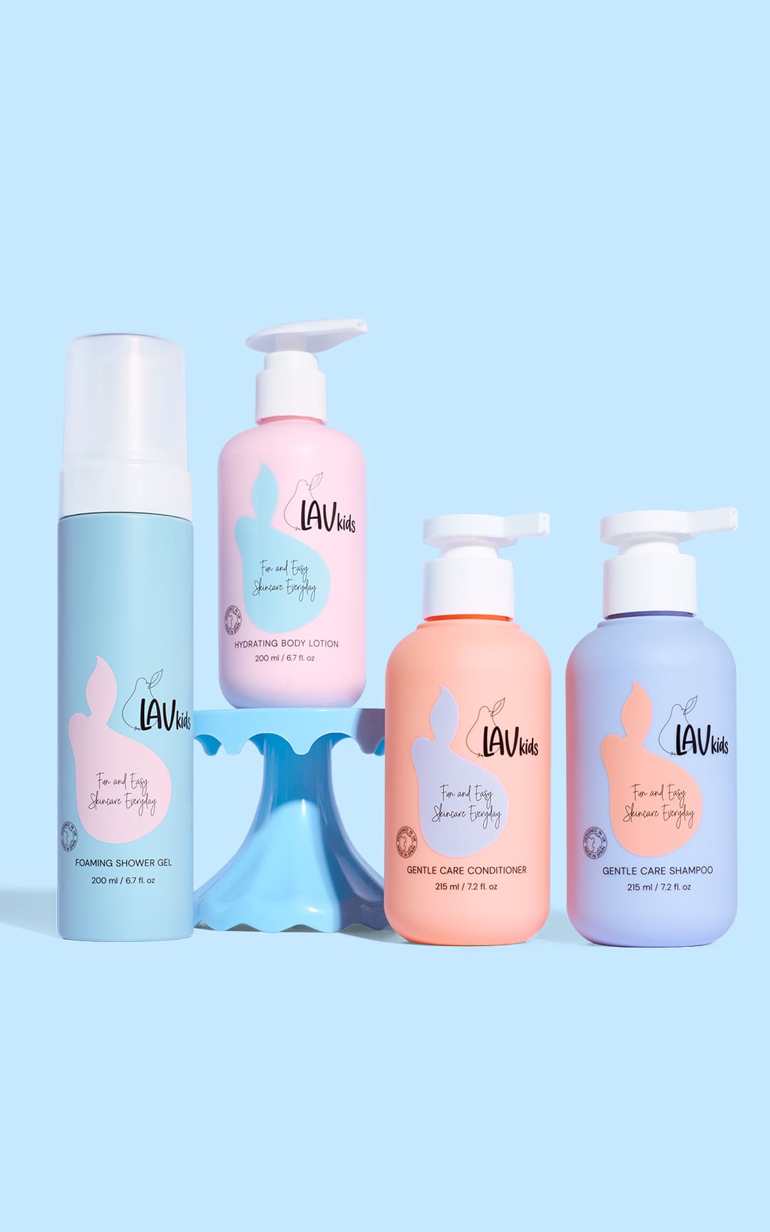 Lav Kids Essential Shower Bundle | Gentle Bath Set