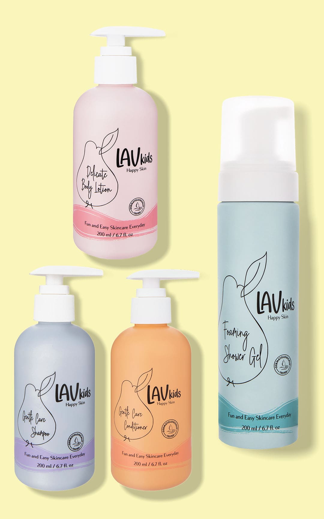 Lav Kids Essential Shower Bundle | Gentle Bath Set